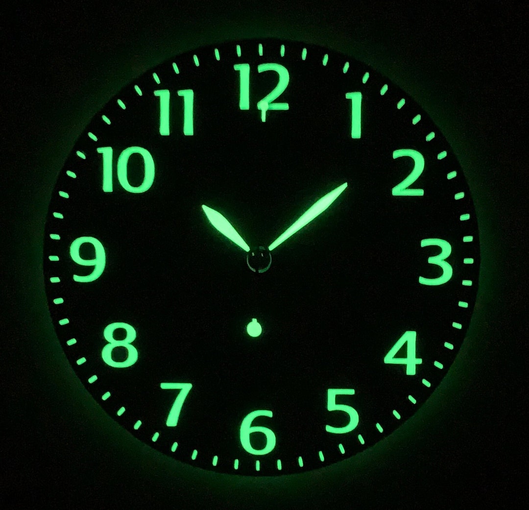 Standard Glow in the Dark 3D Printed Wall Clock Variant 1 - Etsy