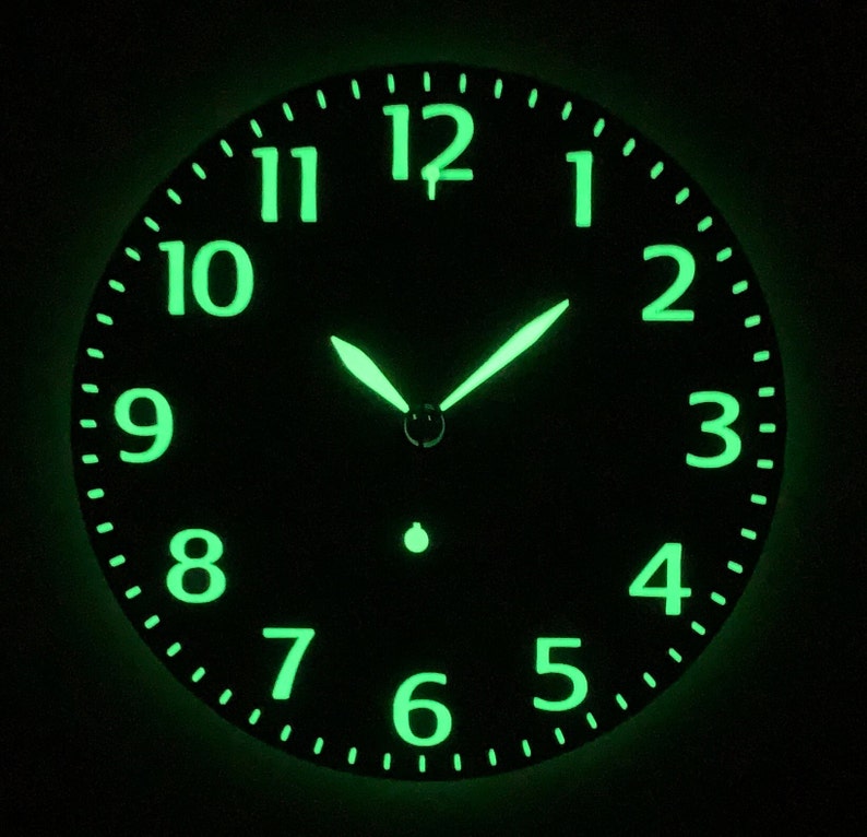 Standard Glow in the Dark 3D Printed Wall Clock Variant 1 - Etsy