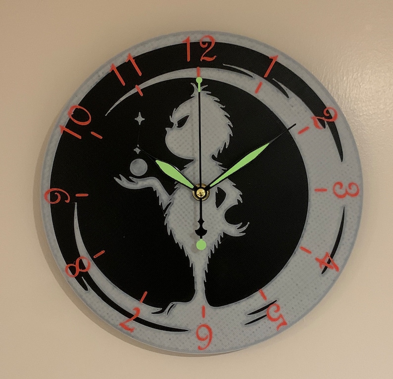 The Grinch Glow in the Dark 3D Printed Clock - Etsy