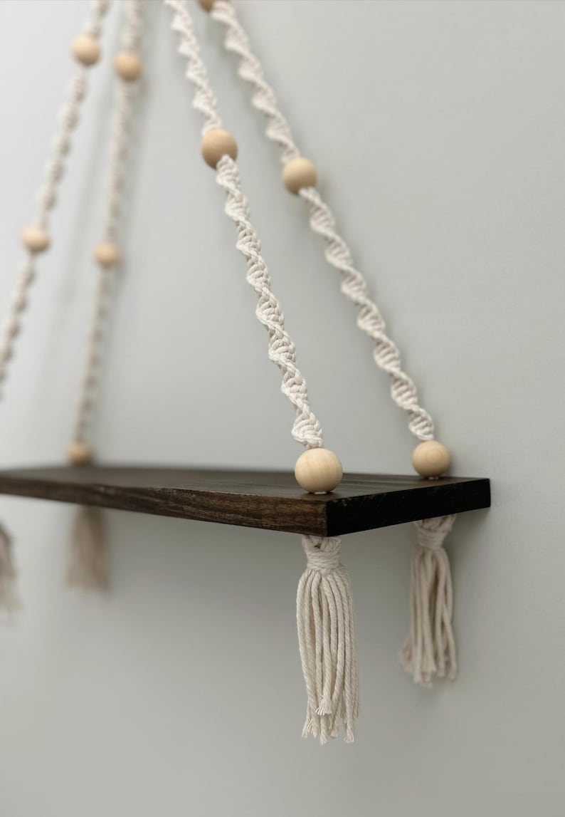 Macrame Hanging Shelf | Handmade Home Decor | Custom Options Available ...