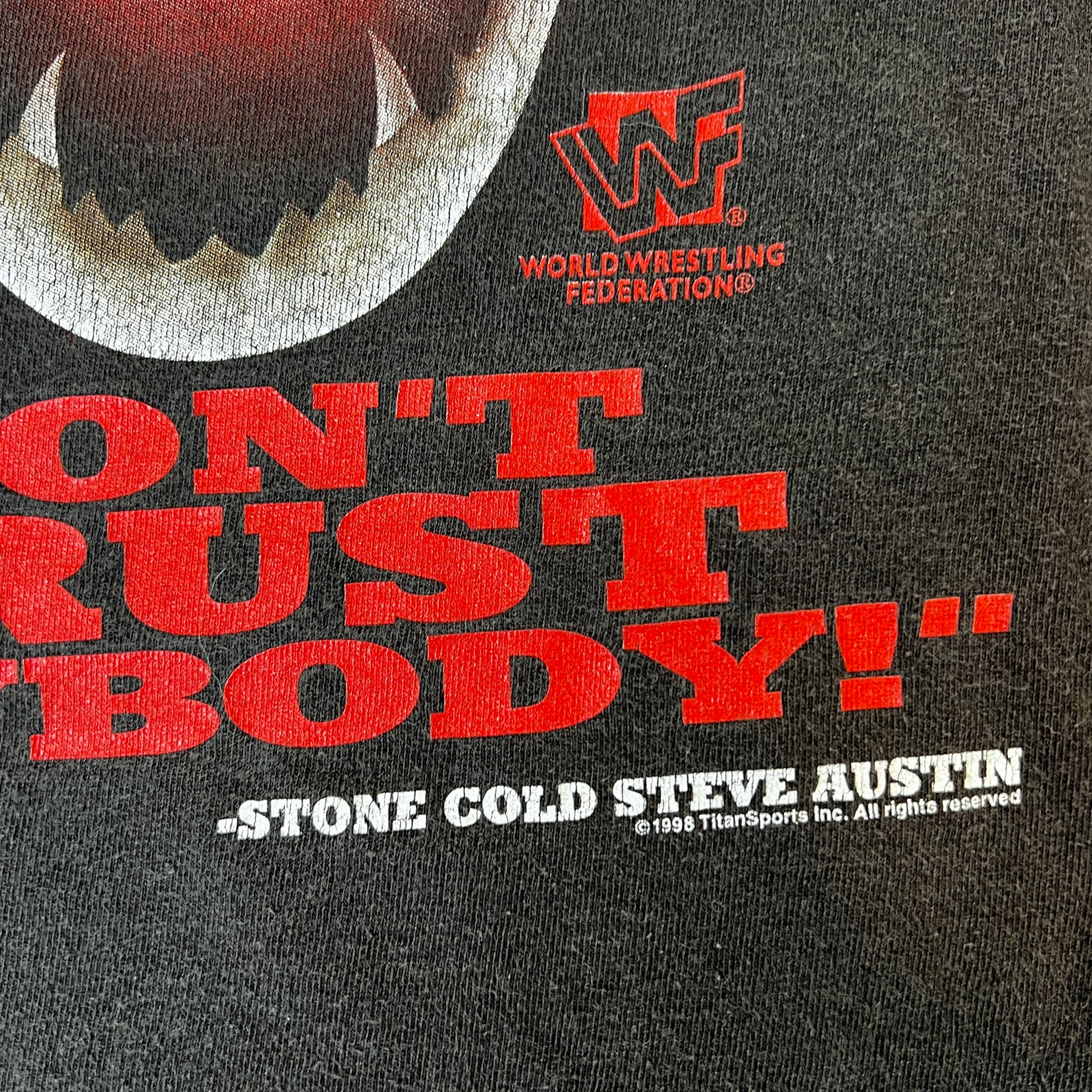 Vintage Wwf Stone Cold Steve Austin DONT TRUST ANYBODY T-shirt - Etsy