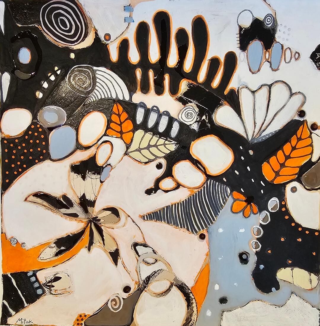 Signed Original White Mat Hand Painted One-of-a-kind Multi Media COA ...