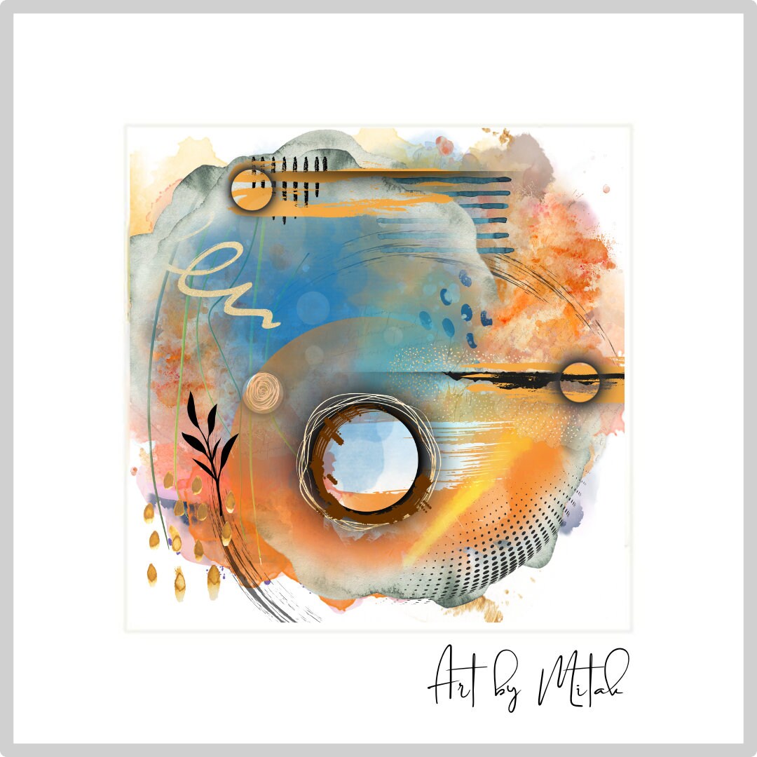 12 X 12 Poster Print of Original Painting by Mitak FREE - Etsy