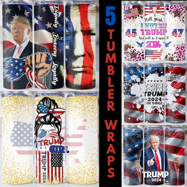 Trump Tumbler Sublimation Designs - Etsy