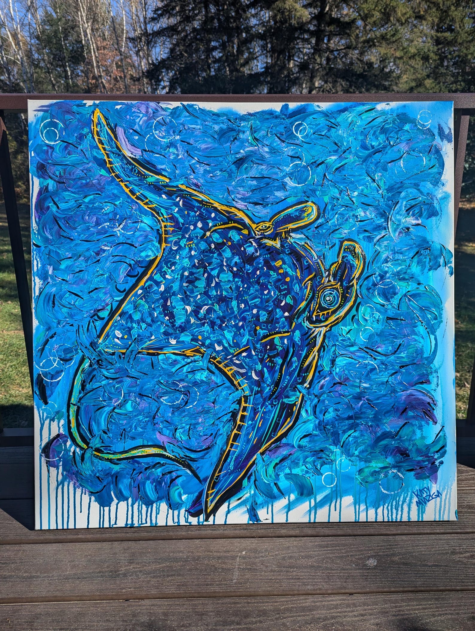 Beauty of the Ocean Depths Manta Ray - Etsy