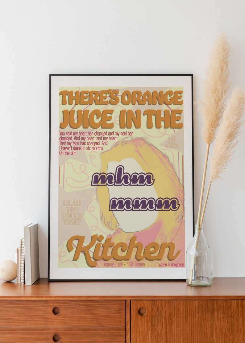 Orange Juice Print - Etsy