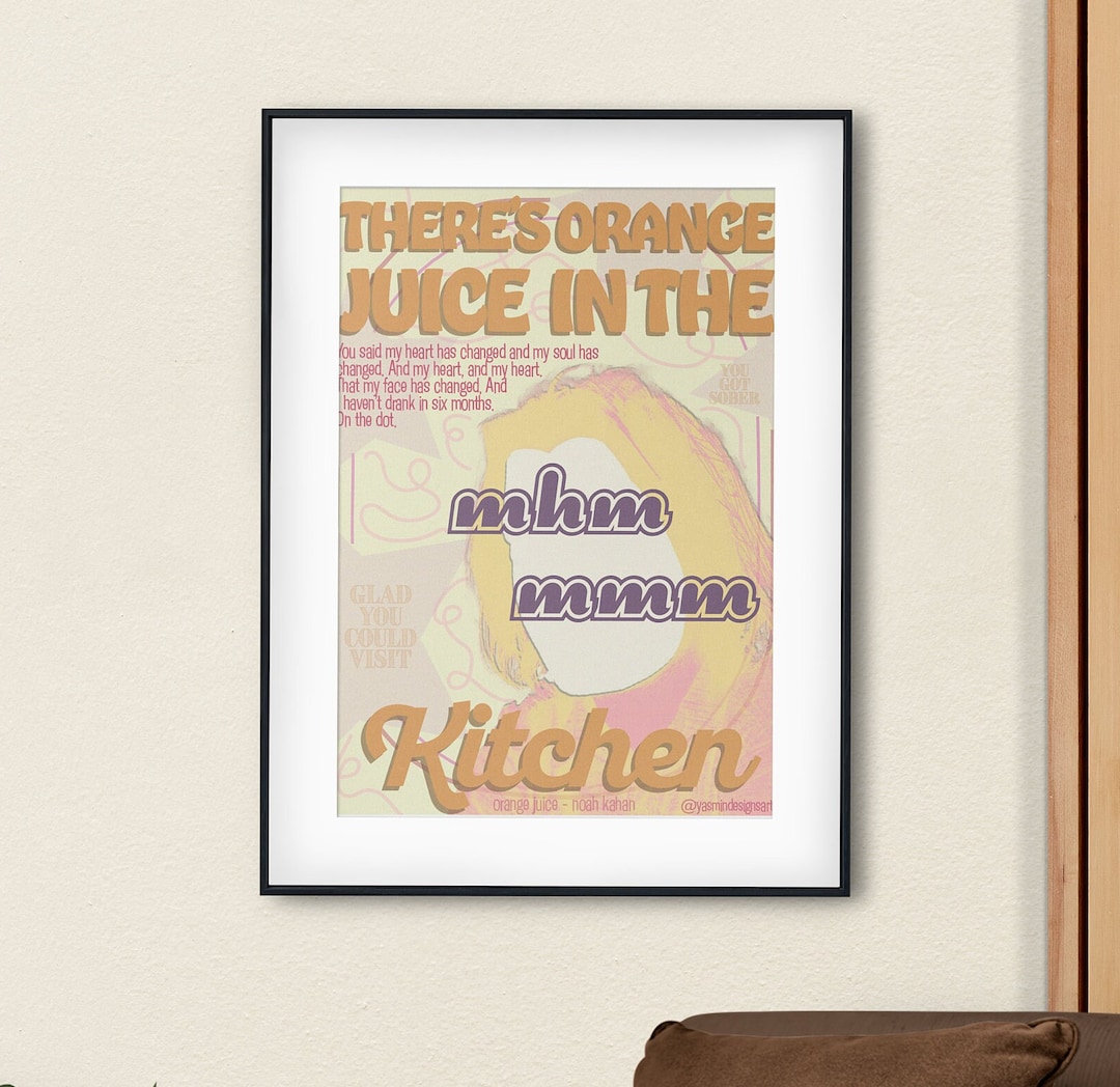 Orange Juice Print - Etsy