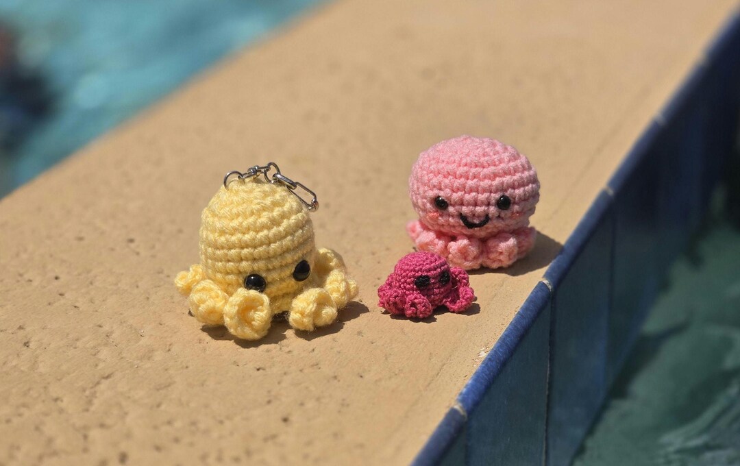 Crochet Octopus Keychain - Etsy