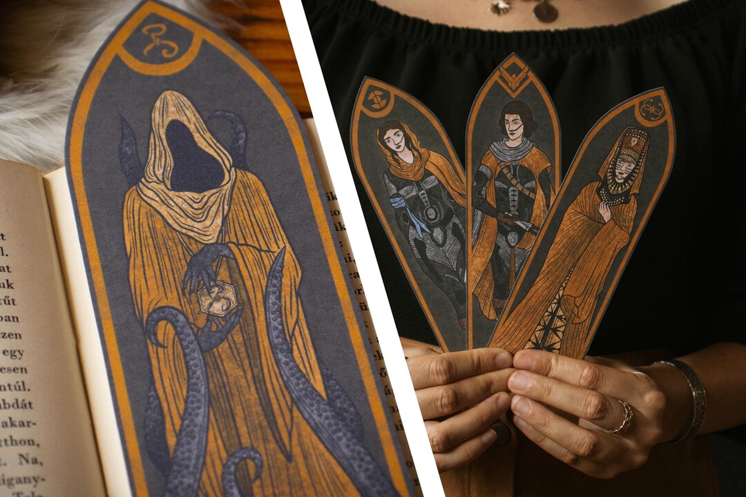 Mythologycal Bookmark | Lovecraft Bookmark | Handmade Book Lover Gift ...