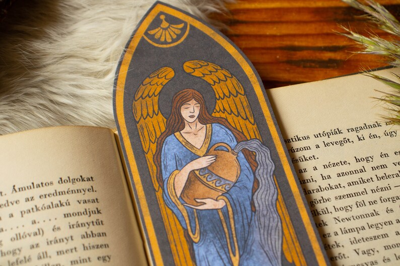 Illustrated Bookmark Selene the Moon Goddess | Handmade Book Lover Gift ...