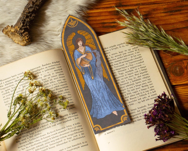 Illustrated Bookmark Selene the Moon Goddess | Handmade Book Lover Gift ...