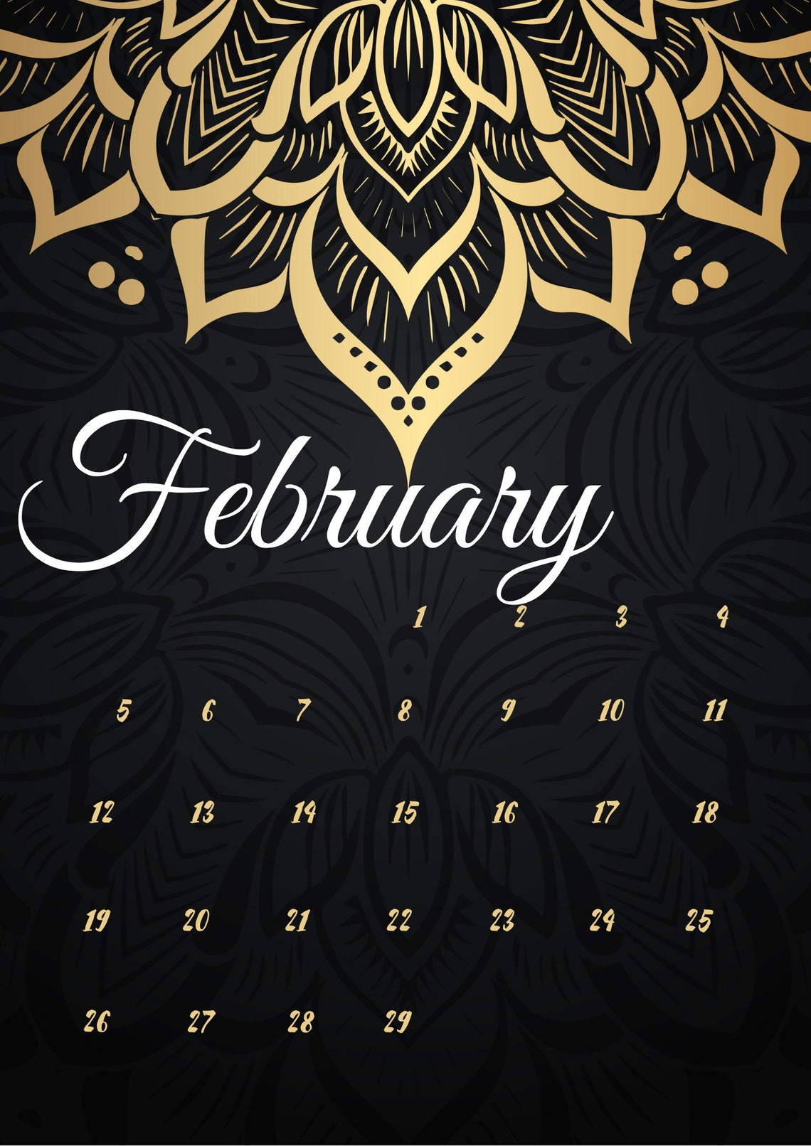 Mandala Callender 2024 - Etsy