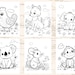 Printable Animal Coloring Pages, 20 Pages, Cute Coloring Pages for Kids ...