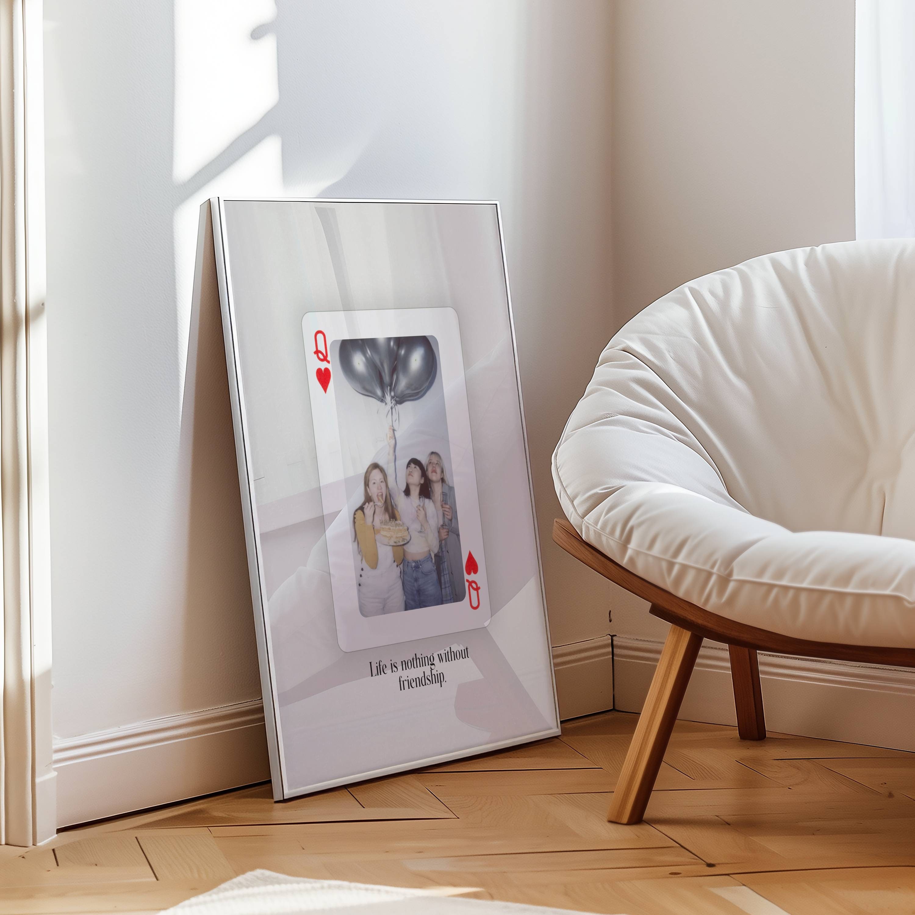 Custom Playing Card Wall Art, Trendy Personalized Photo Wall Art ...