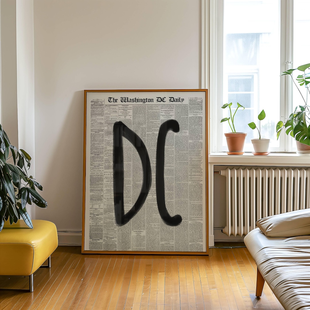 Vintage Washington DC Newspaper Art Print (digital Download) - Etsy