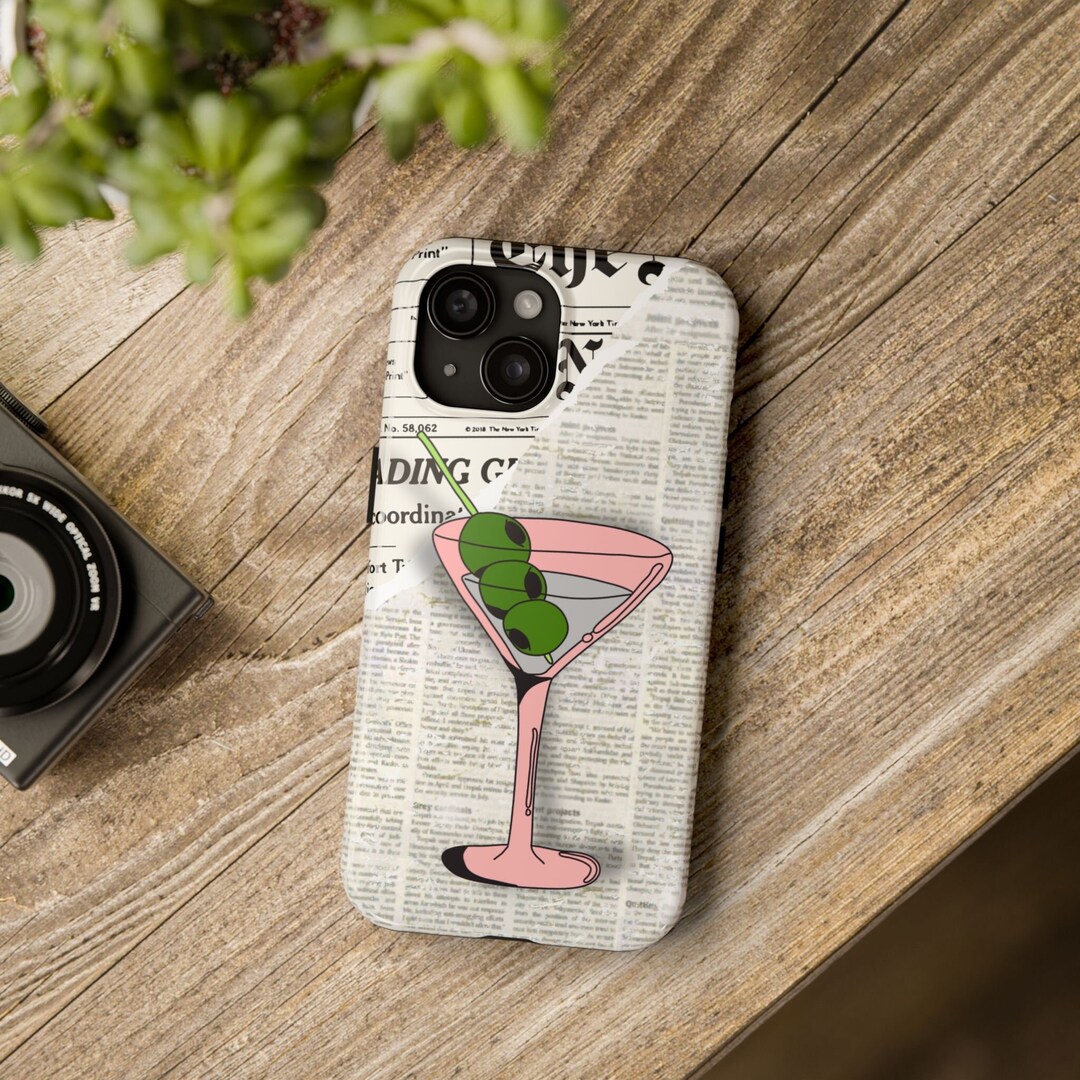 Coquette Dirty Martini Phone Case, Cocktail Lover iPhone Case Gift ...