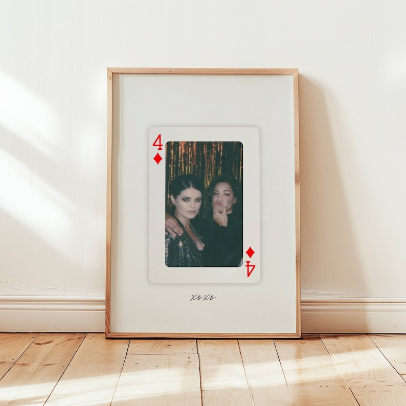 Custom Playing Card Wall Art, Trendy Personalized Photo Wall Art ...