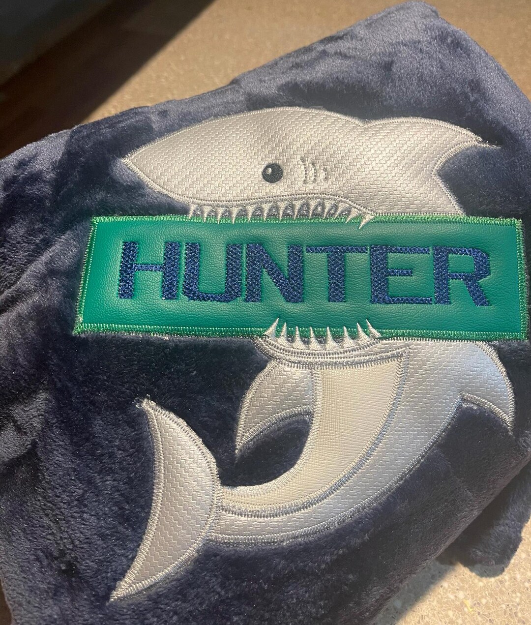 Personalized Name Shark Throw Blanket - Gift, Decor, or Just to Snuggle ...
