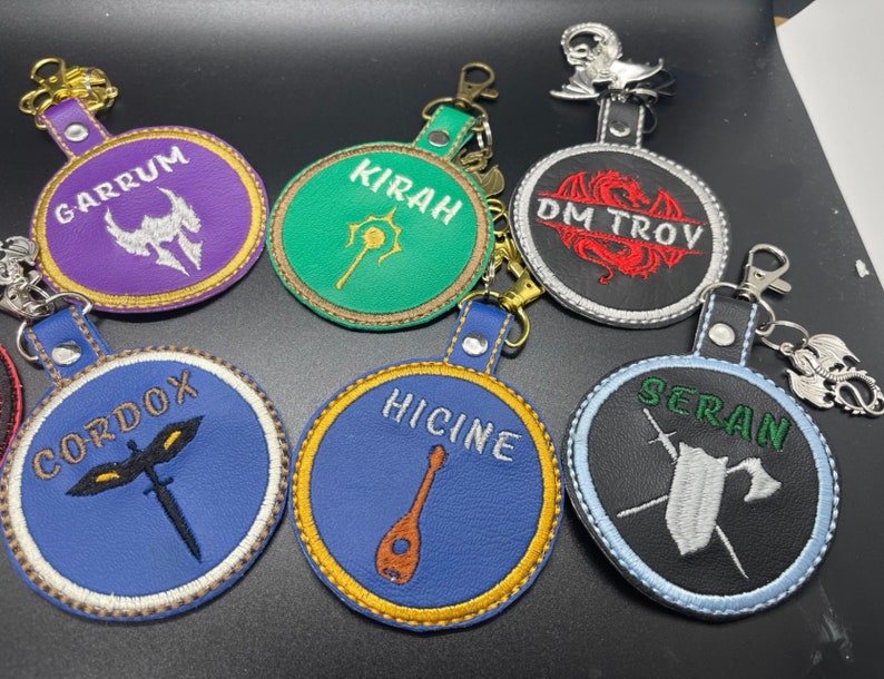 Dungeon and Dragons Class Keychains - Etsy