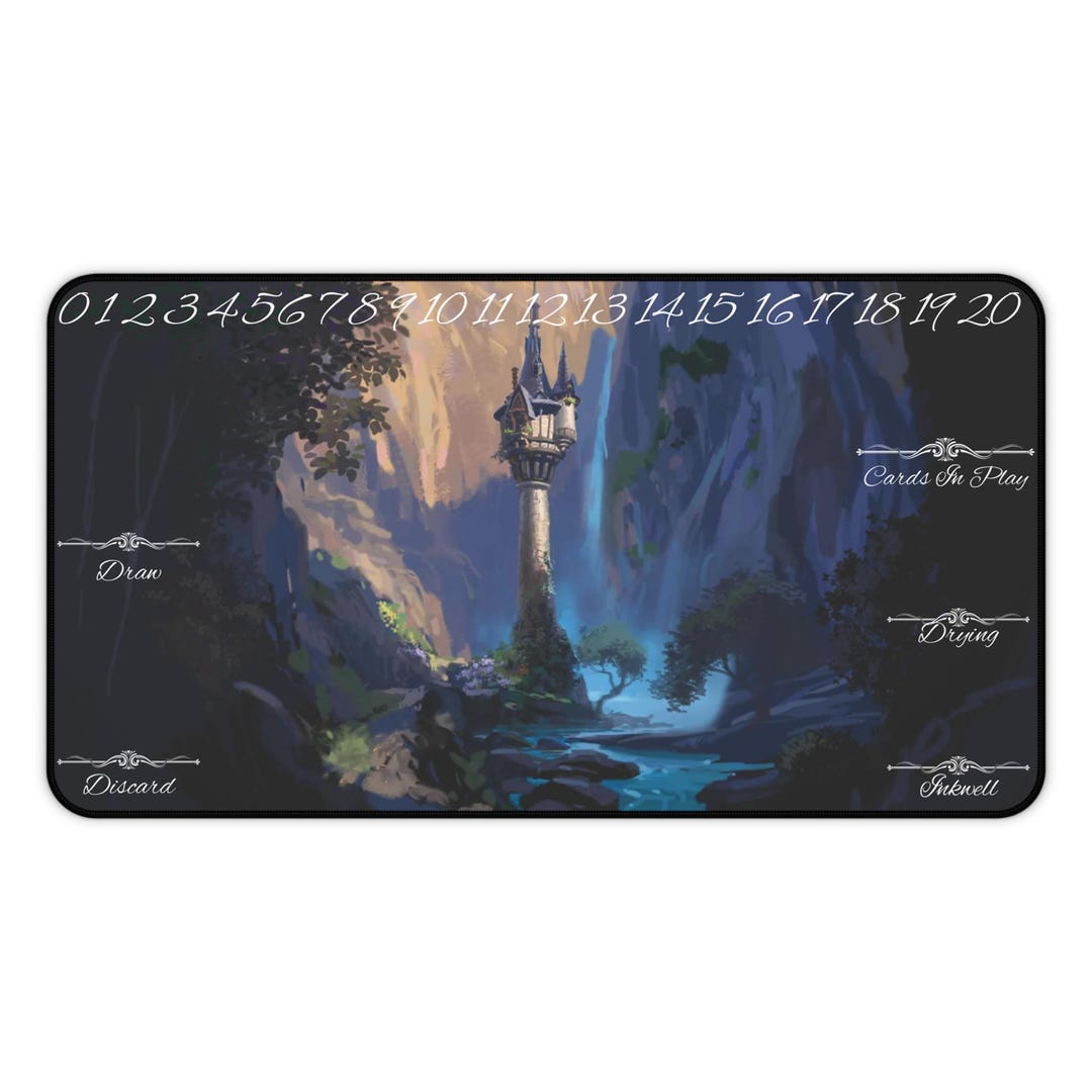 Desk Mat Tangled Non Official Disney Rapunzel Lorcana Playmat Desk Pad ...