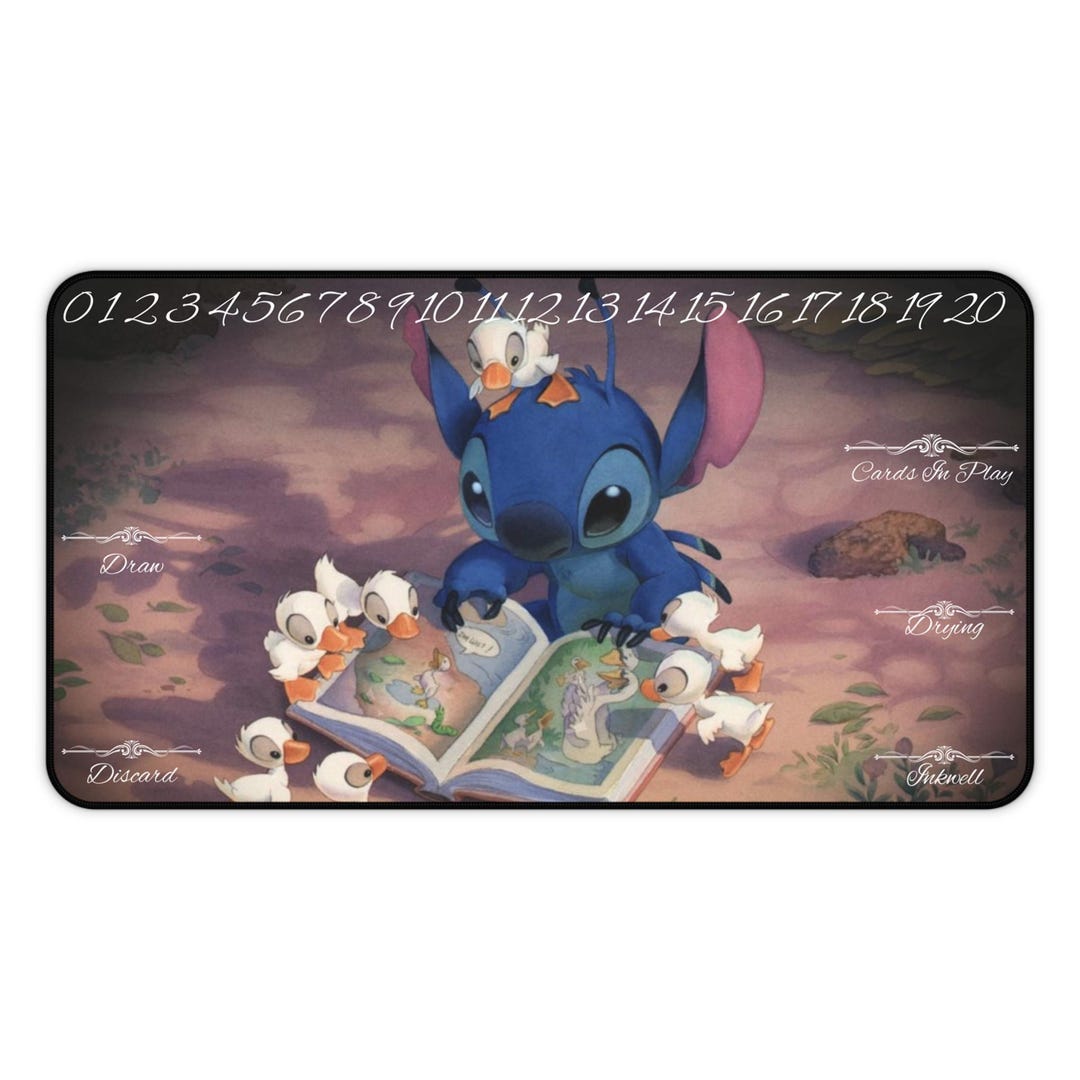Desk Mat Stich Non Official Disney Lorcana Stich Playmat Desk Pad ...