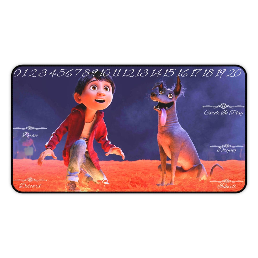 Desk Mat Coco Non Official Disney Coco Lorcana Playmat Desk Pad Coco ...
