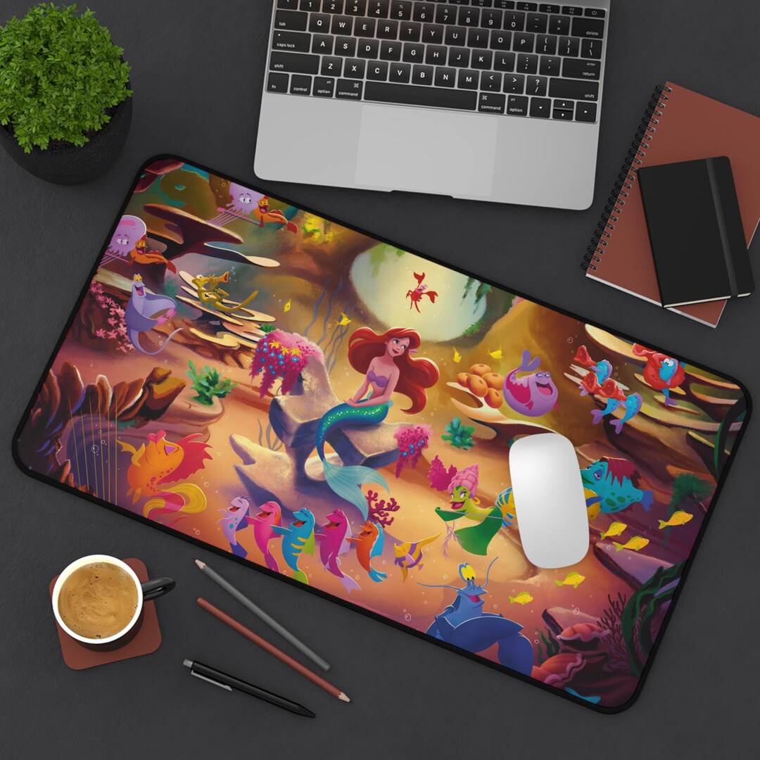The Little Mermaid Non Official Disney Ariel Lorcana Playmat Desk Pad ...