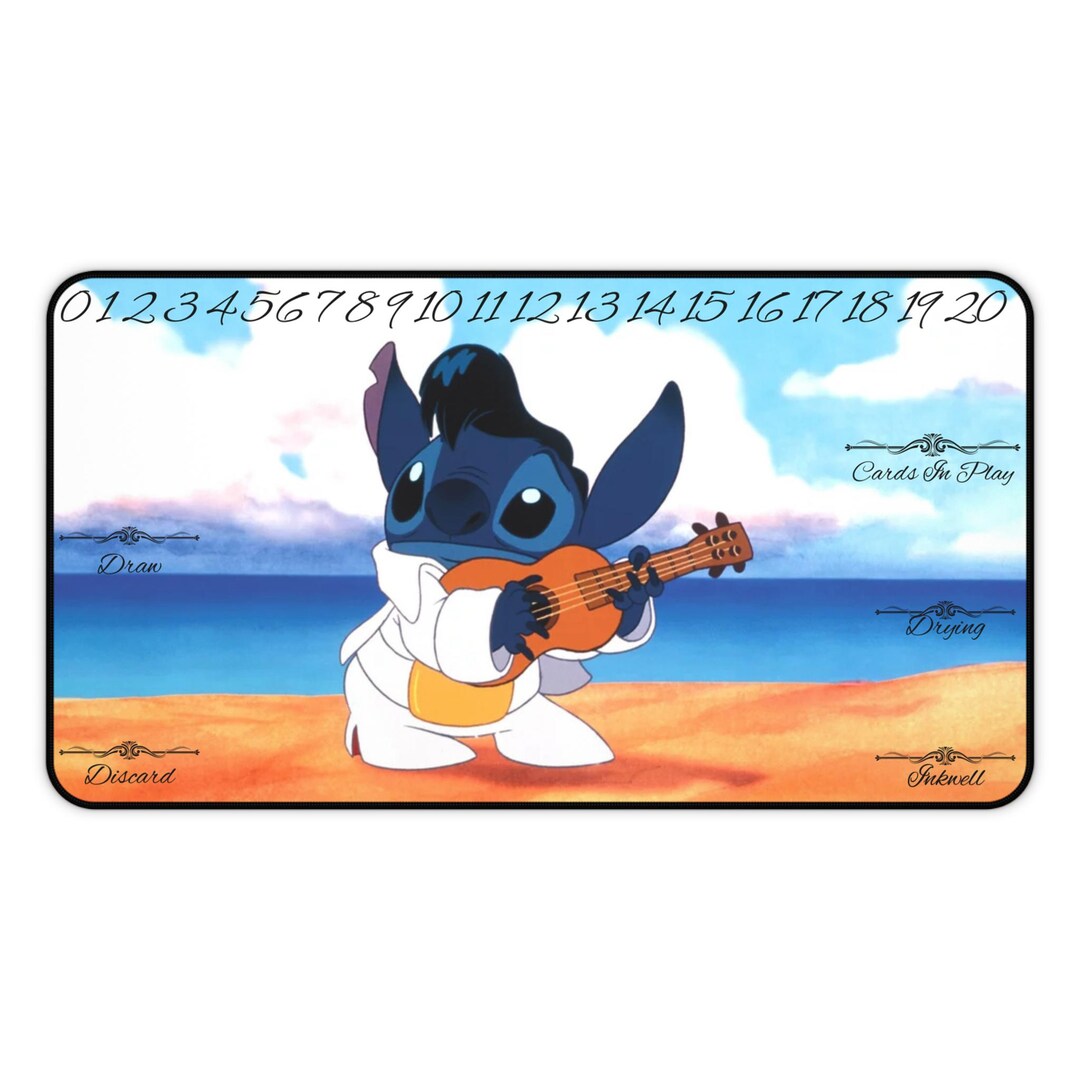 Desk Mat Stich Non Official Disney Lorcana Stich Playmat Desk Pad ...
