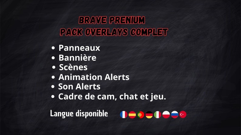 COMPLETE Overlays PACK Brave PRENIUM - Etsy