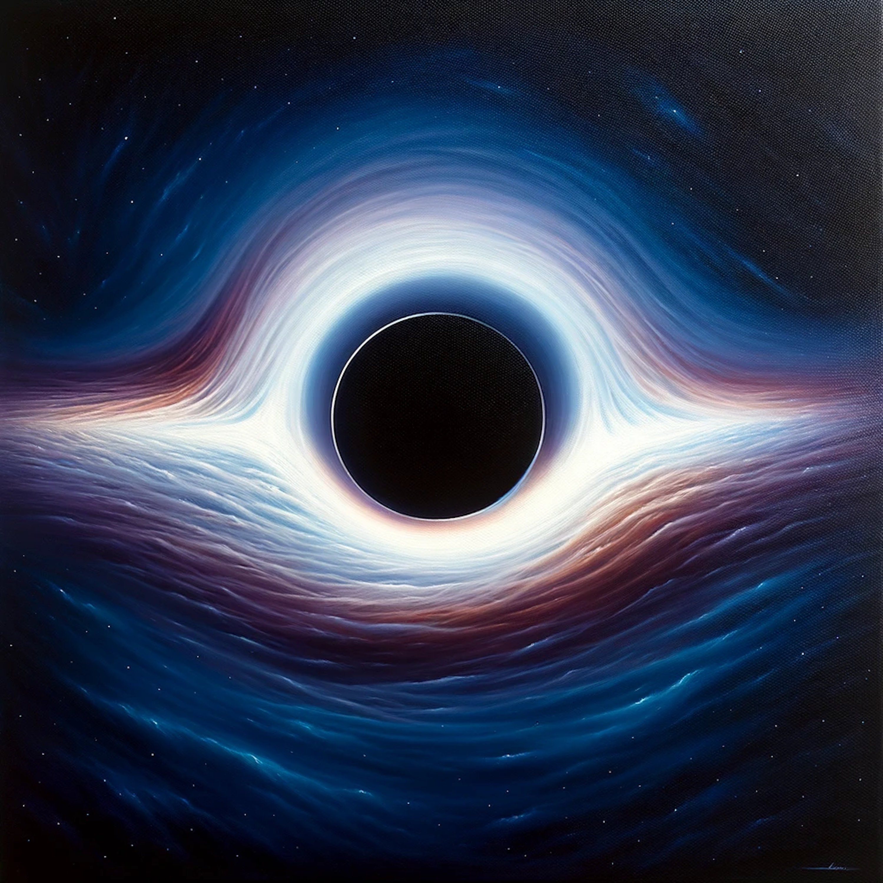 Digital Cosmic Art: Abyss of Infinity – the Enigma of a Black Hole - Etsy