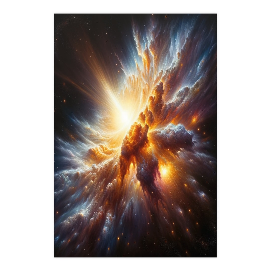 Supernova Poster - Gift for Space Lovers - Etsy