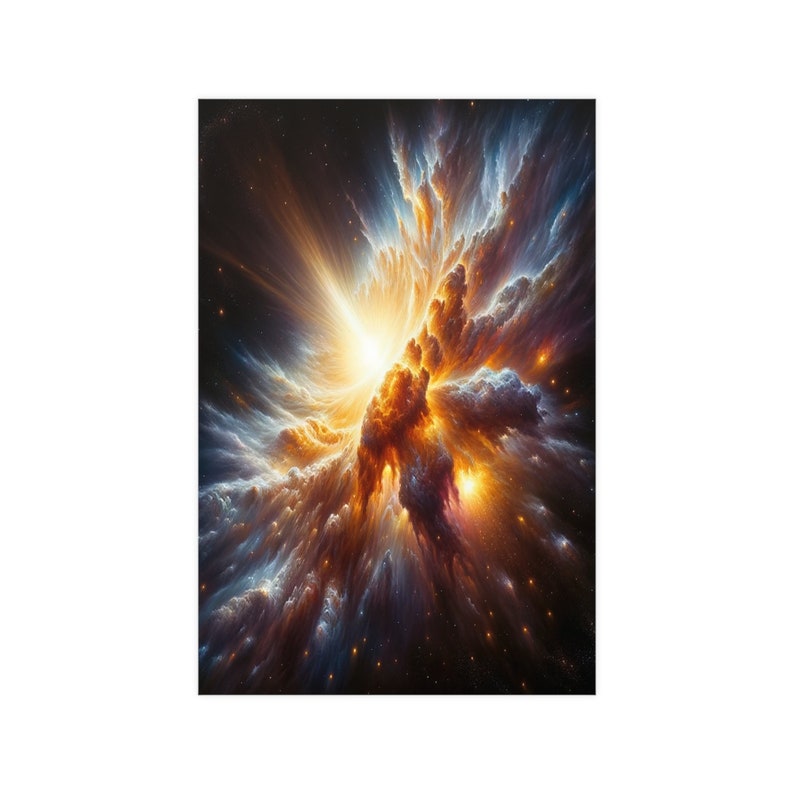 Supernova Poster - Gift for Space Lovers - Etsy