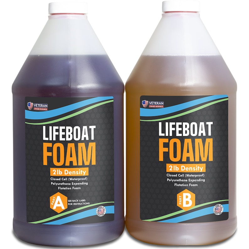 2lb Density Urethane Pour Foam 1-4 Gallon Kits, Closed Cell: Boat ...