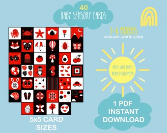 100 High Contrast Baby Cards Bundle Printable Montessori - Etsy
