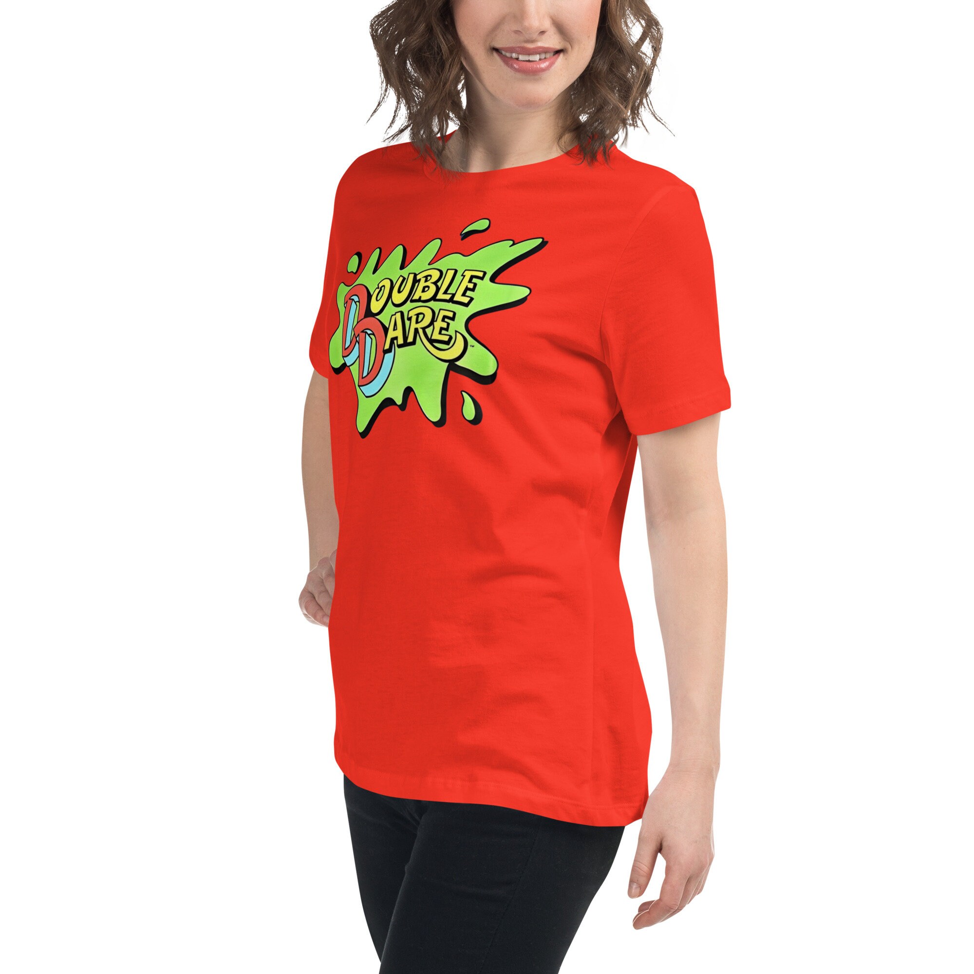 Nostalgic 90s Double Dare Logo T-shirt for Women Comfortable Retro ...