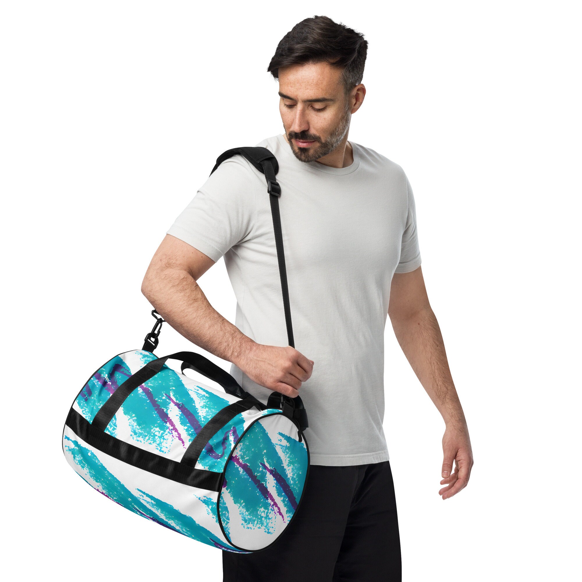 90s Jazz Power Gym Bag – Retro Vibes for Your Workout Gear - Etsy