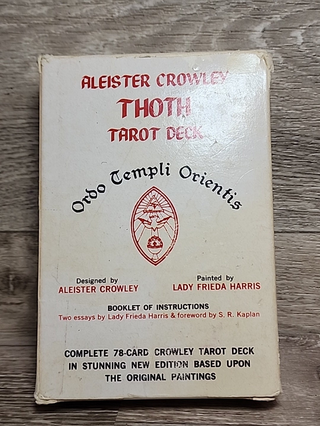 1978 Aleister Crowley THOTH Tarot Deck Large Cards 3.75 X 5.5 Rare EUC ...