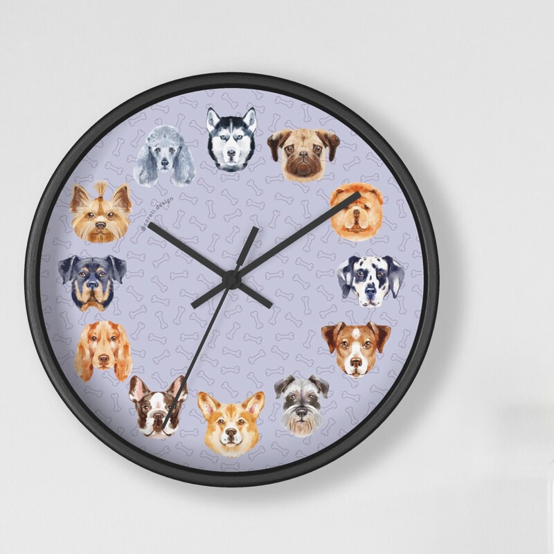Dog Clock - Etsy