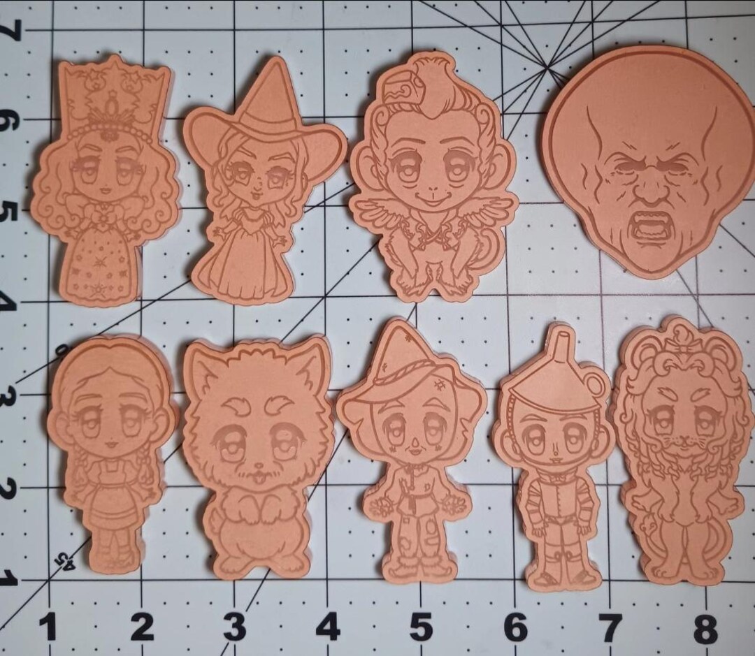 Chibi Wizard of Oz Characters Silicone Molds - Etsy