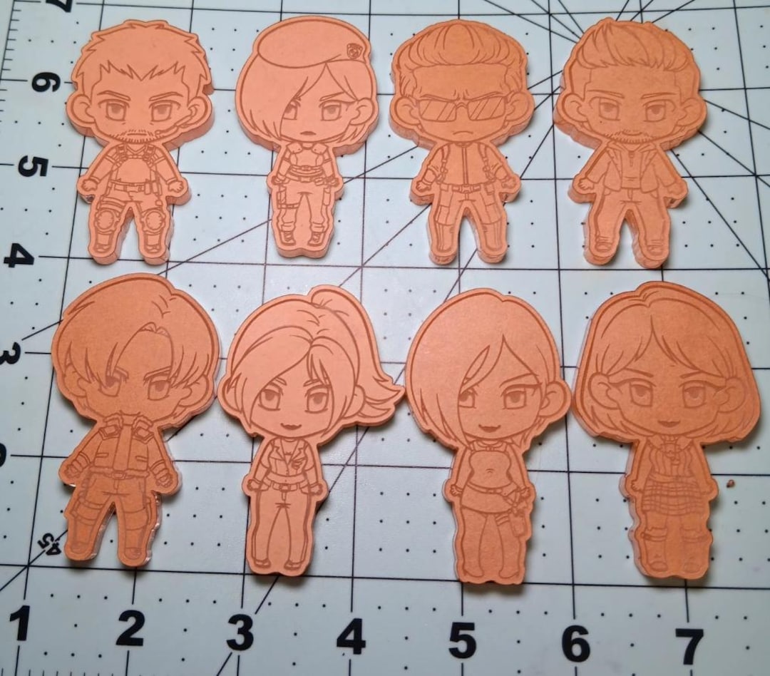 Chibi Resident Evil Characters Silicone Molds - Etsy