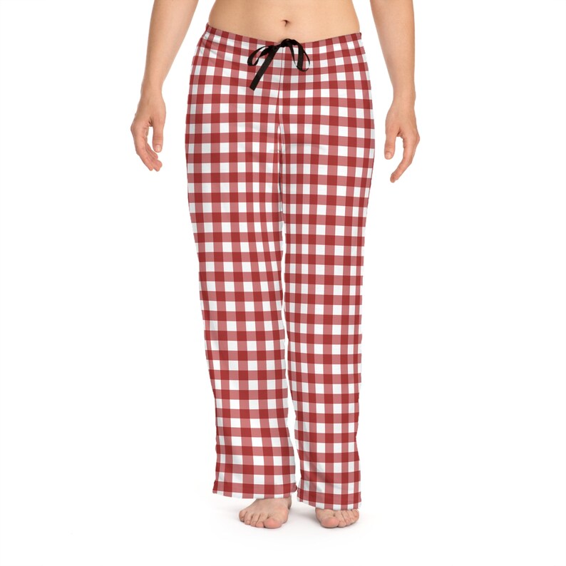 Check Pajama Pants | Plaid Pjs | Red & White PJS | Pyjamas | Gifts for ...