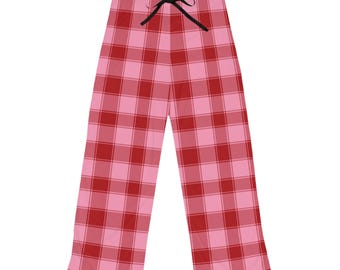 Buffalo Plaid Pajama Pants | Check Red & Black PJS | Checkered Print ...
