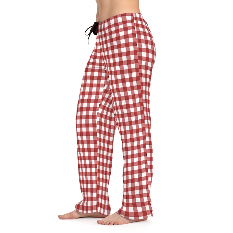 Check Pajama Pants | Plaid Pjs | Red & White PJS | Pyjamas | Gifts for ...