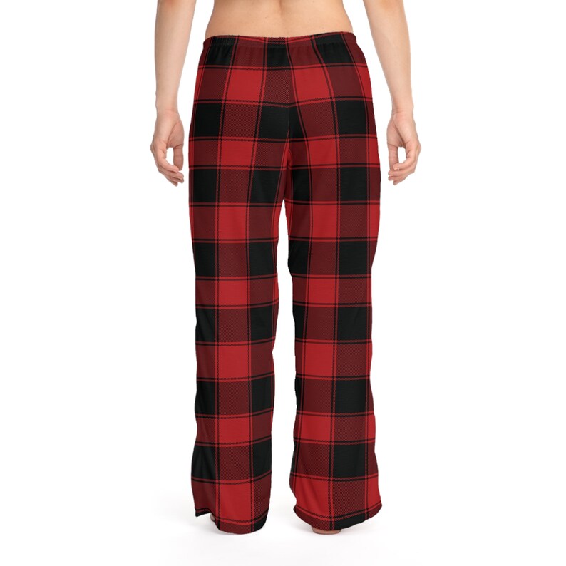 Buffalo Plaid Pajama Pants Check Red & Black PJS Checkered - Etsy