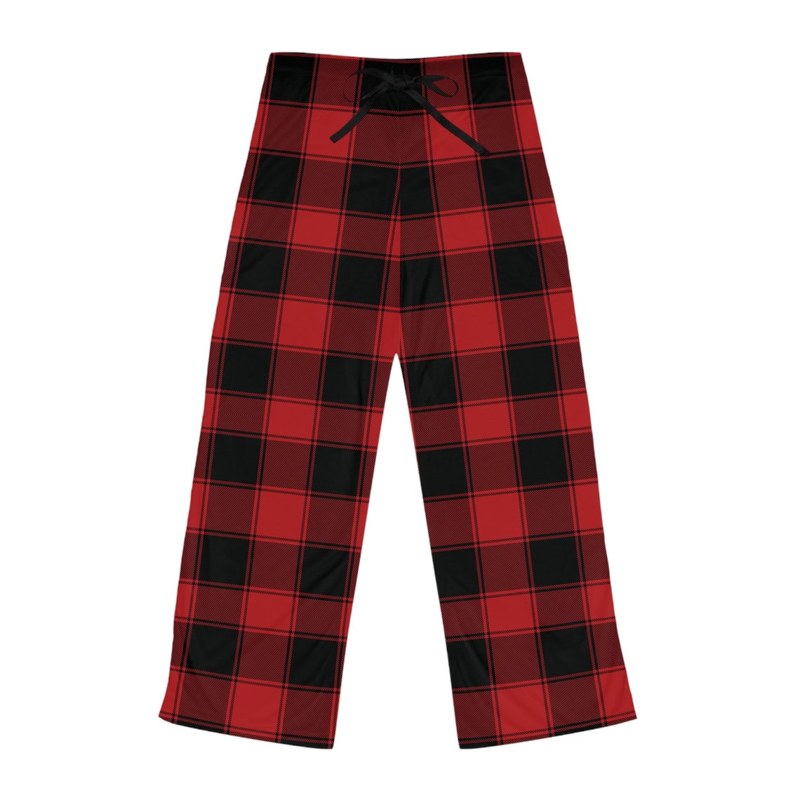 Buffalo Plaid Pajama Pants | Check Red & Black PJS | Checkered Print ...