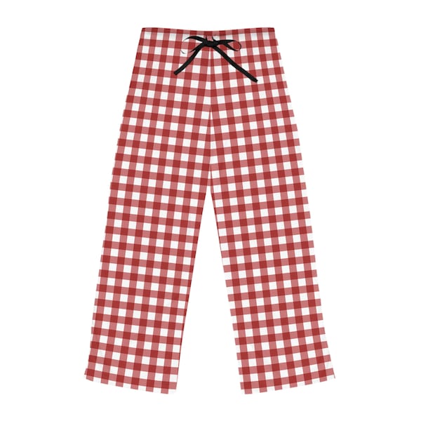 Red Checker Pajama Pants - Etsy