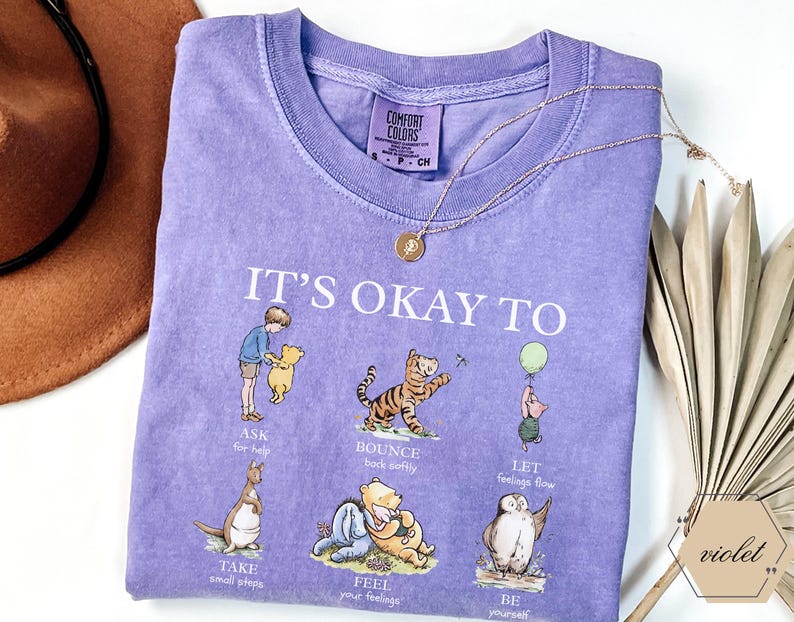 Comfort Colors Mental Health, Winnie-the-pooh Shirt, Classic Pooh Shirt ...