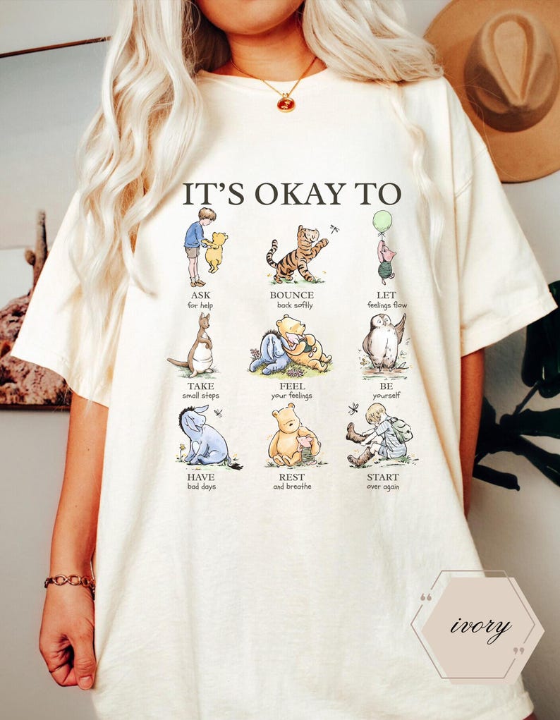 Comfort Colors Mental Health, Winnie-the-pooh Shirt, Classic Pooh Shirt ...