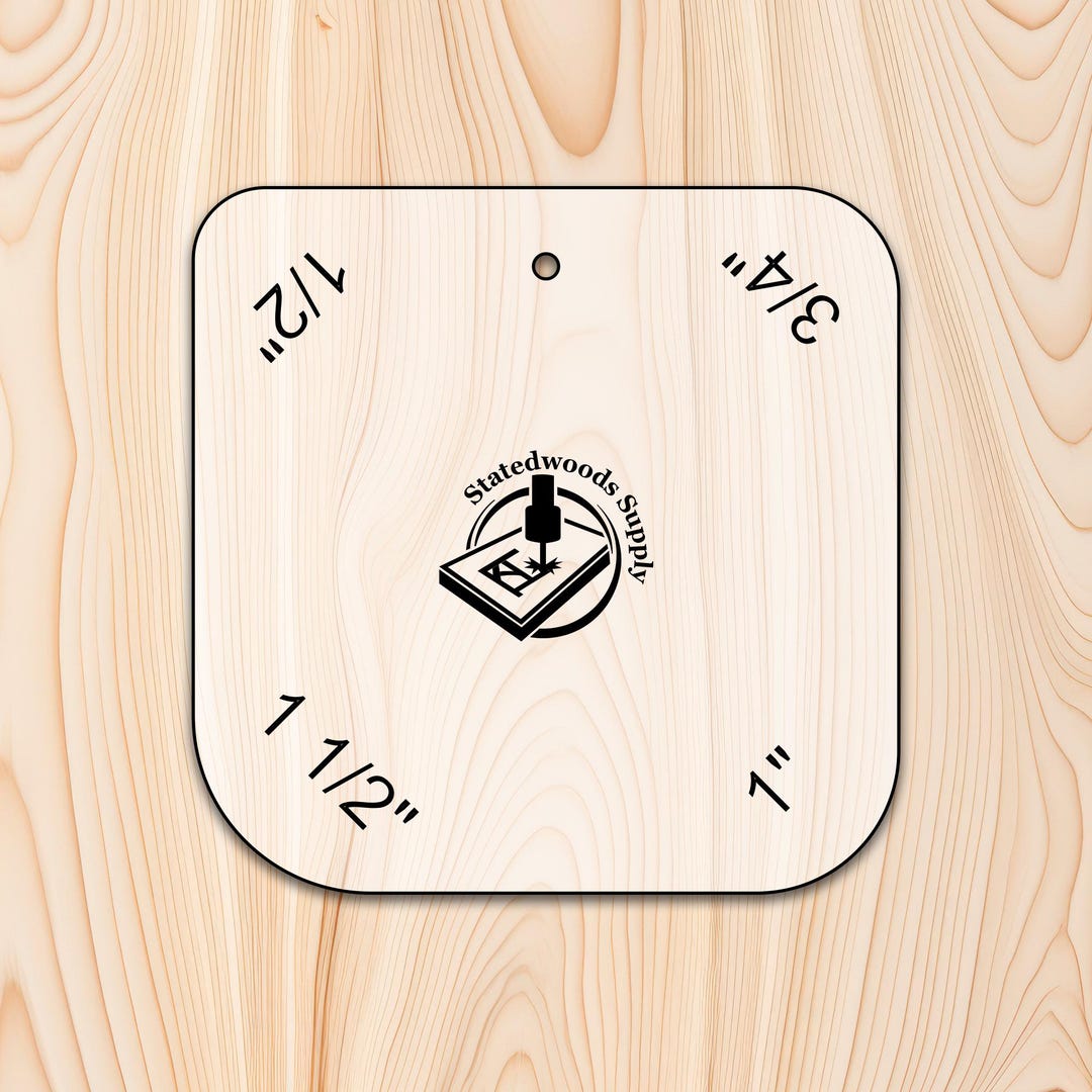 Acrylic Corner Radius Template | Precision Laser Cut for Router | Sizes ...