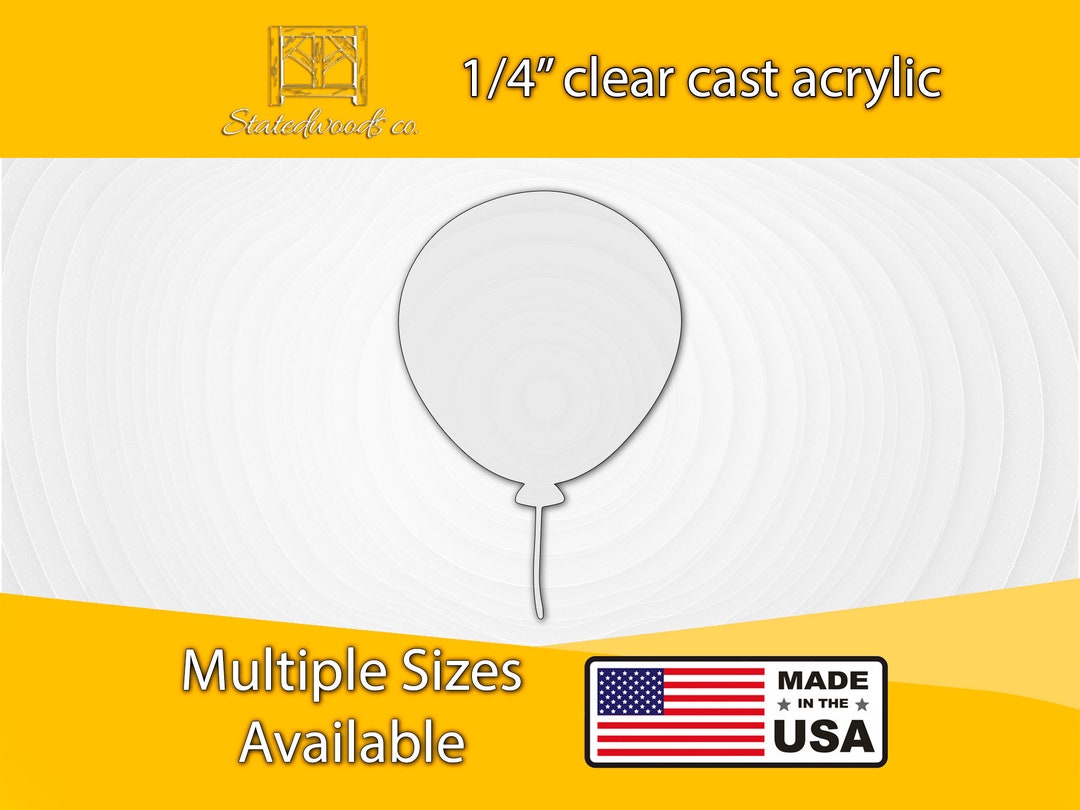 Birthday Balloon Shape With String Shape | High Quality Acrylic Laser ...